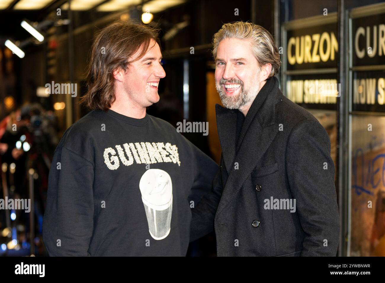 Oliver James Broughton (left) and Jack Guinness attending the gala screening of Queer, at the ...