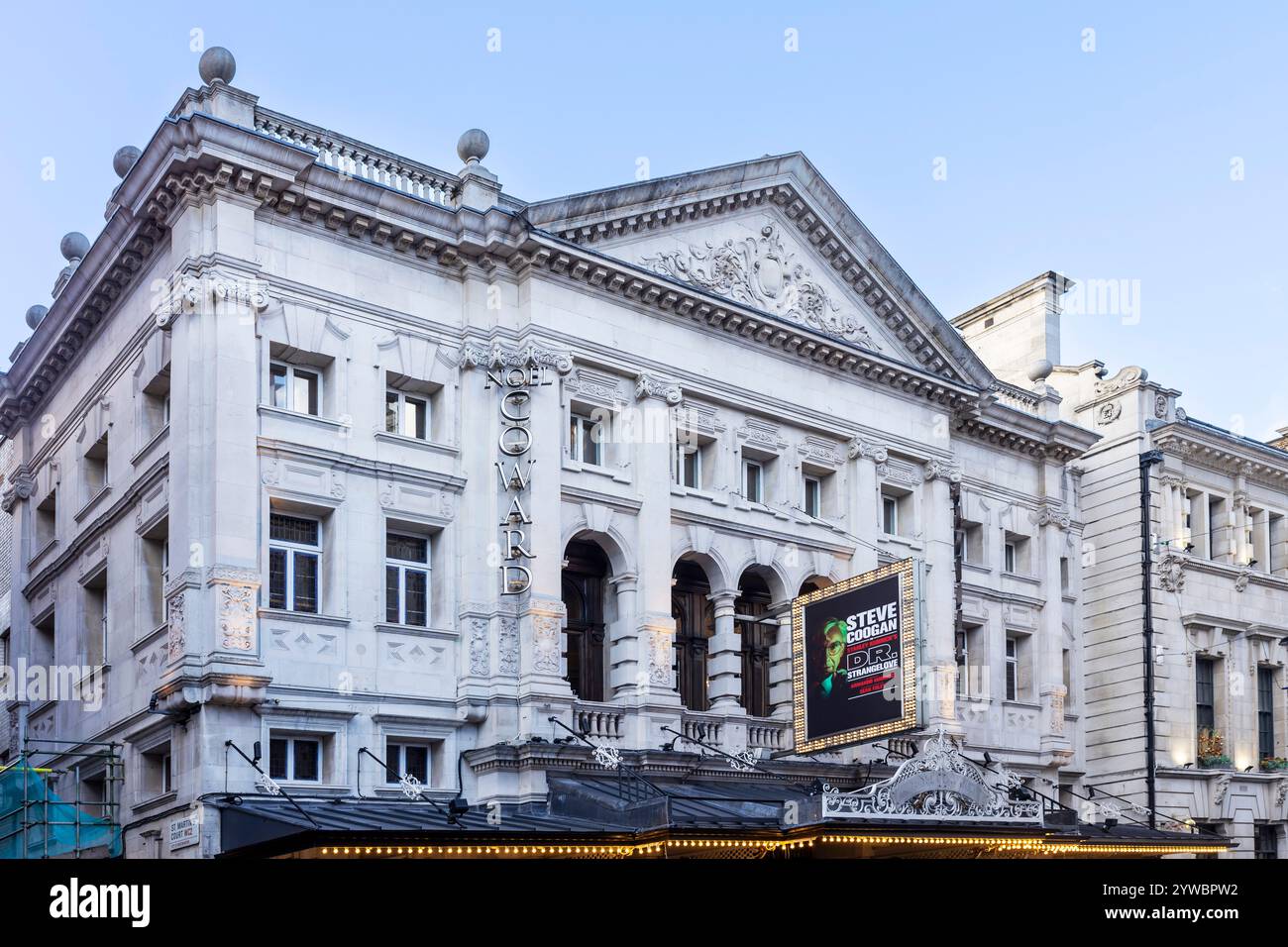 London, UK - December 4, 2024, The façade of The Noël Coward Theatre ...