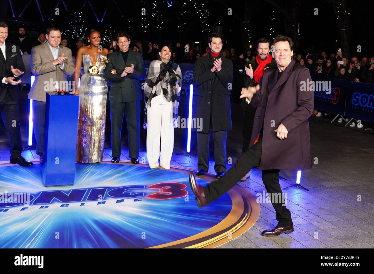 (left to right) Jeff Fowler, Toby Ascher, Tika Sumpter, James Marsden ...