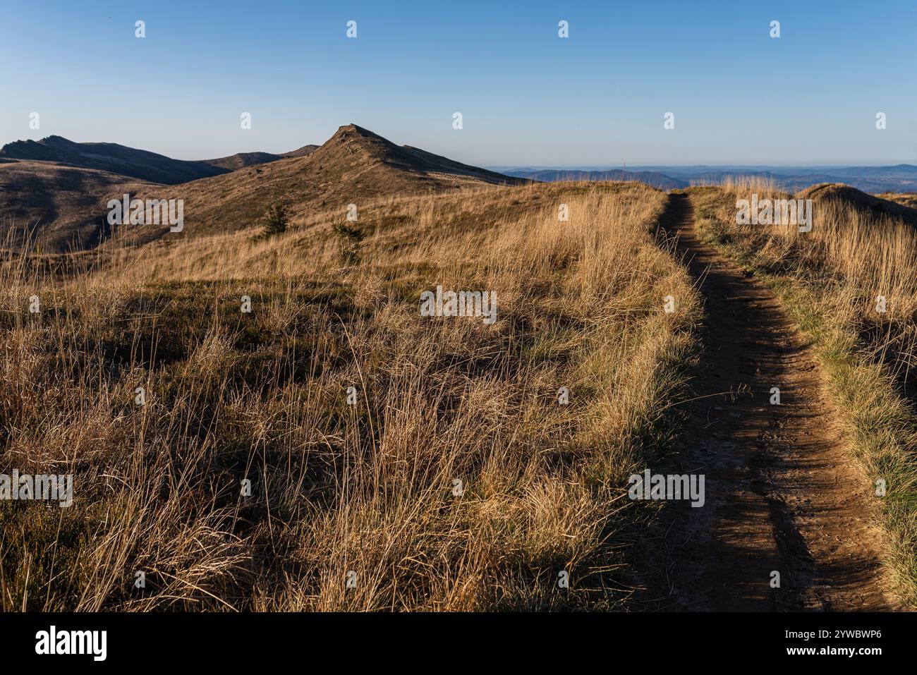 Autumn in Bieszczady Mountains, Poland. Kopa Bukowska peak, view from ...