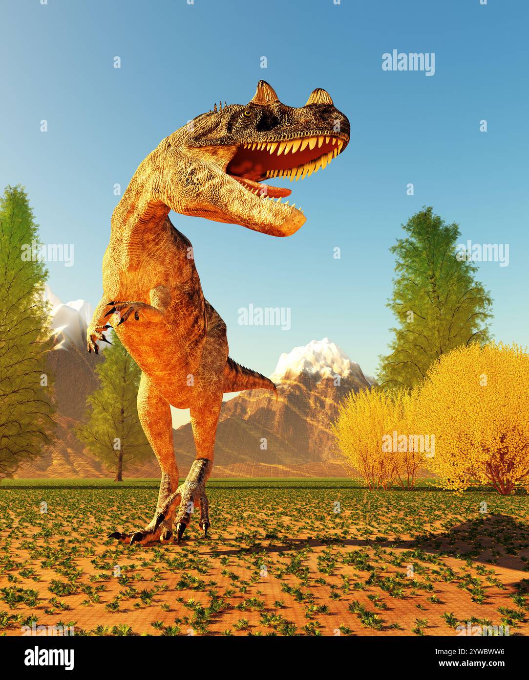 Ceratosaurus was a carnivorous theropod dinosaur that lived in the Jurassic Period of North ...