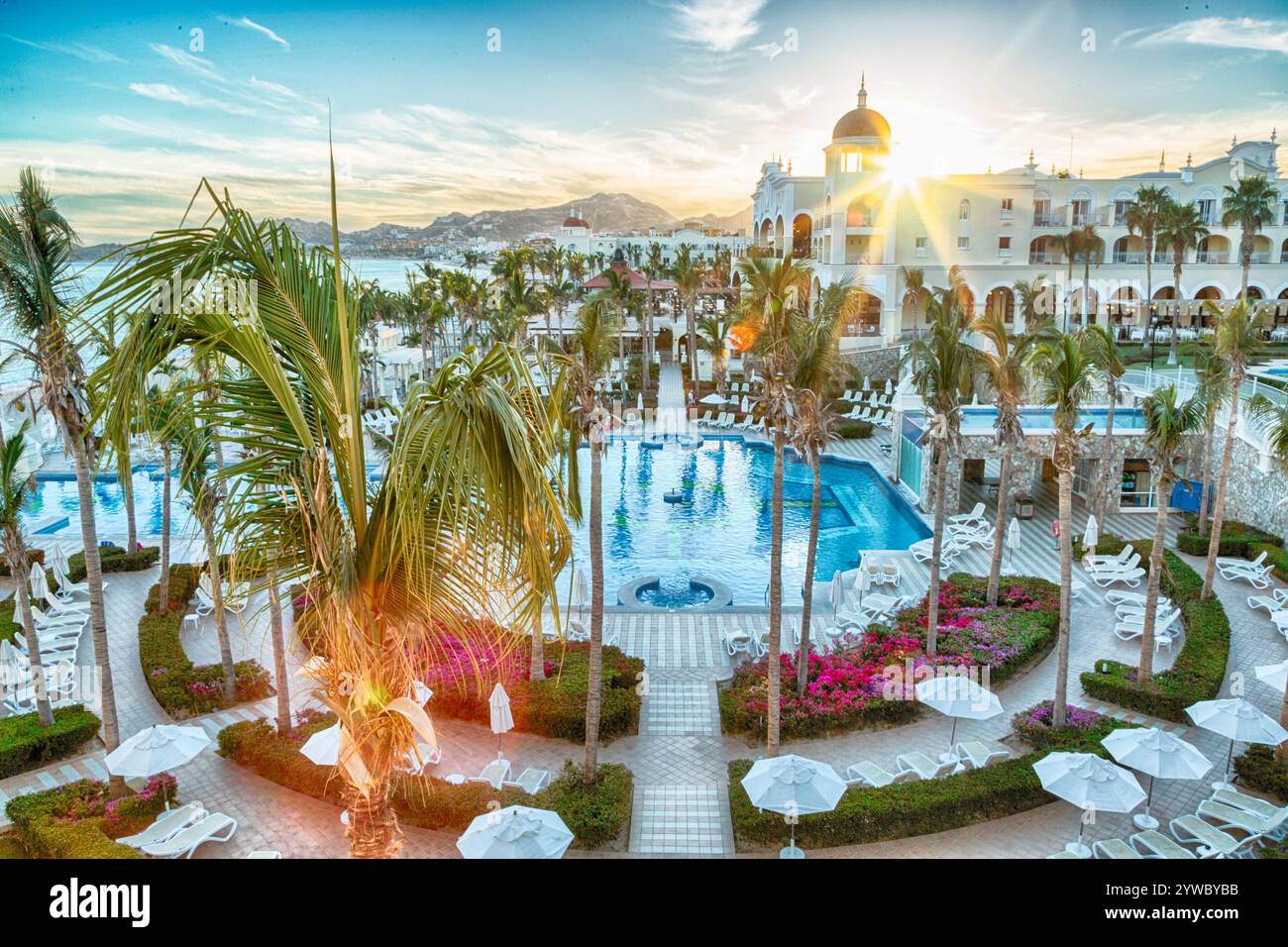 Lush pool area hi-res stock photography and images - Alamy