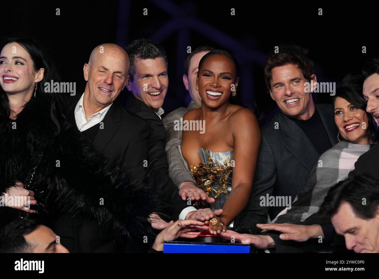 Krysten Ritter, from rear left, Producer Neal H. Moritz, Director Jeff ...