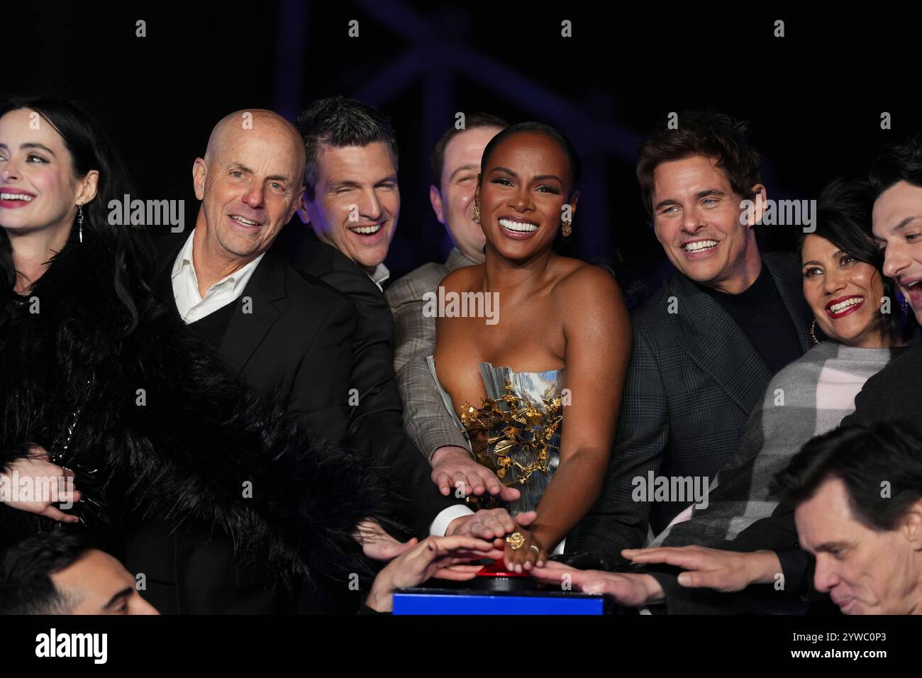 Krysten Ritter, from rear left, Producer Neal H. Moritz, Director Jeff ...