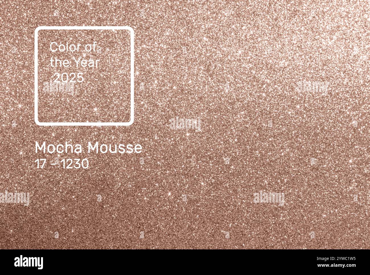 Glowing background with bokeh effect in mocha mousse color 2025 Stock ...