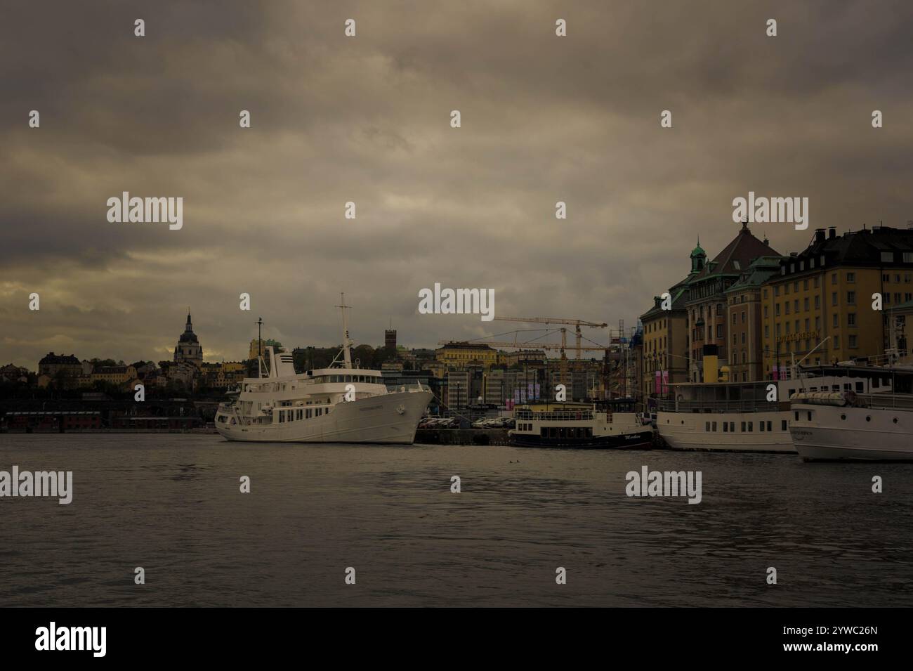 boat in the port of stockholm in sweden Stock Photo - Alamy