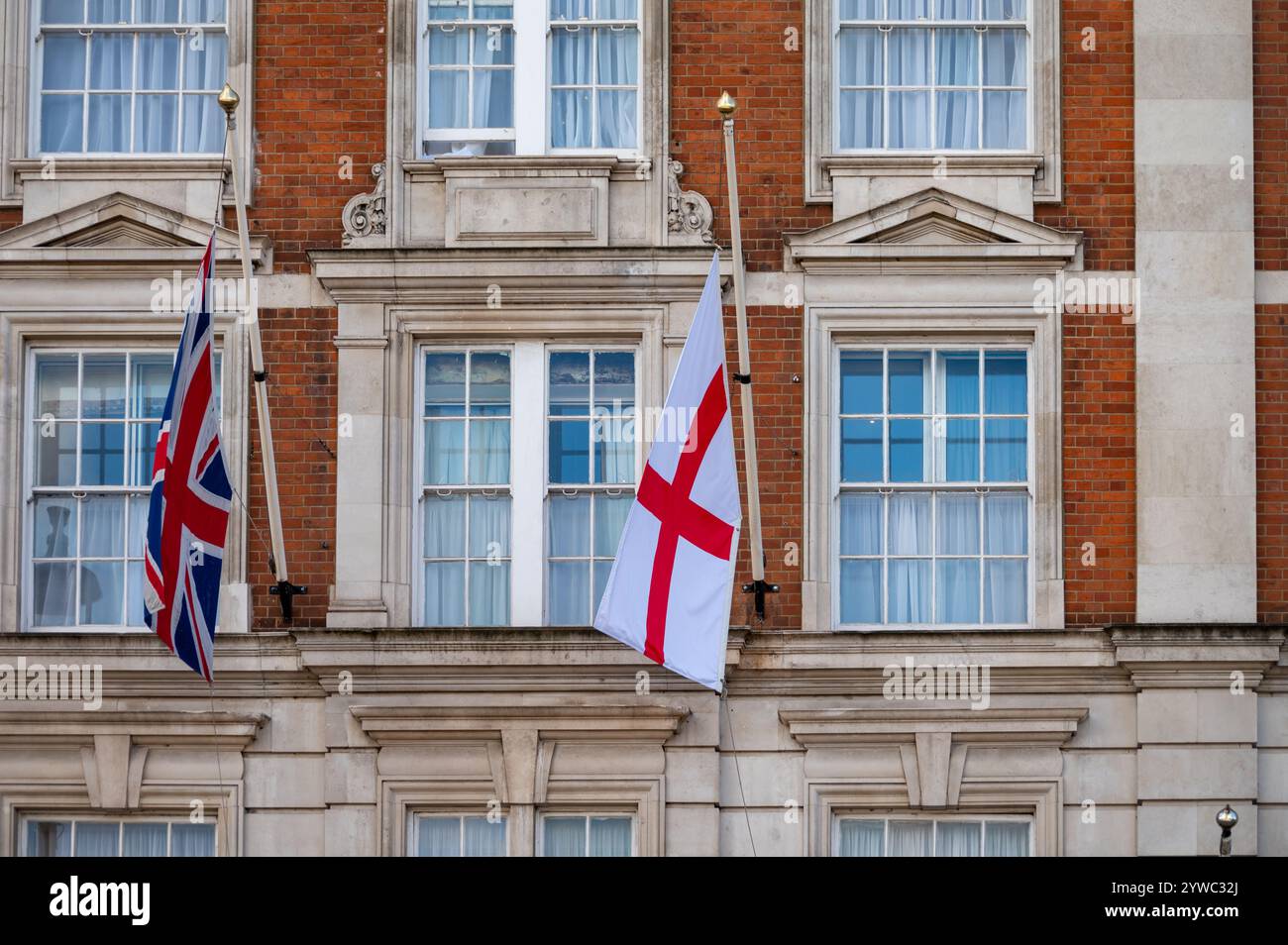 National flag of England, constituent country of United Kingdom ...