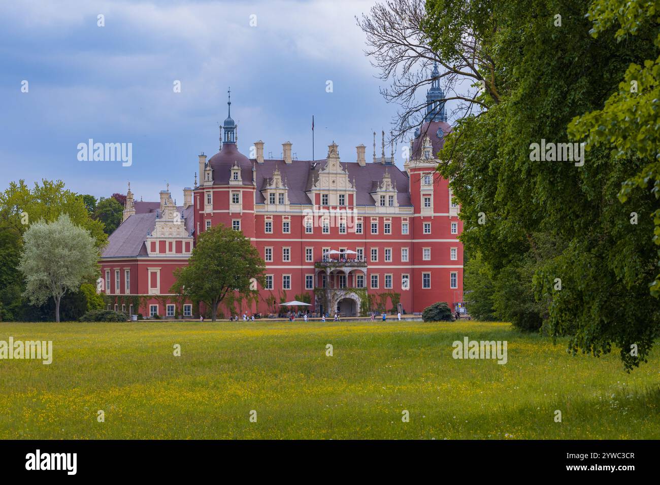 Bad Muskau, Germany - May 3 2024: Beautiful and majestic Hermann von ...