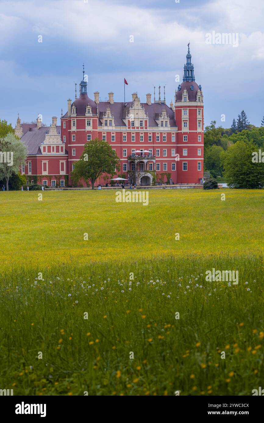 Bad Muskau, Germany - May 3 2024: Beautiful and majestic Hermann von ...