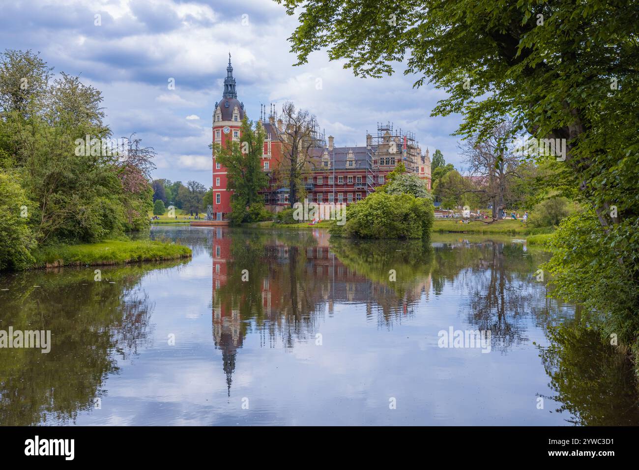 Bad Muskau, Germany - May 3 2024: Beautiful and majestic Hermann von ...