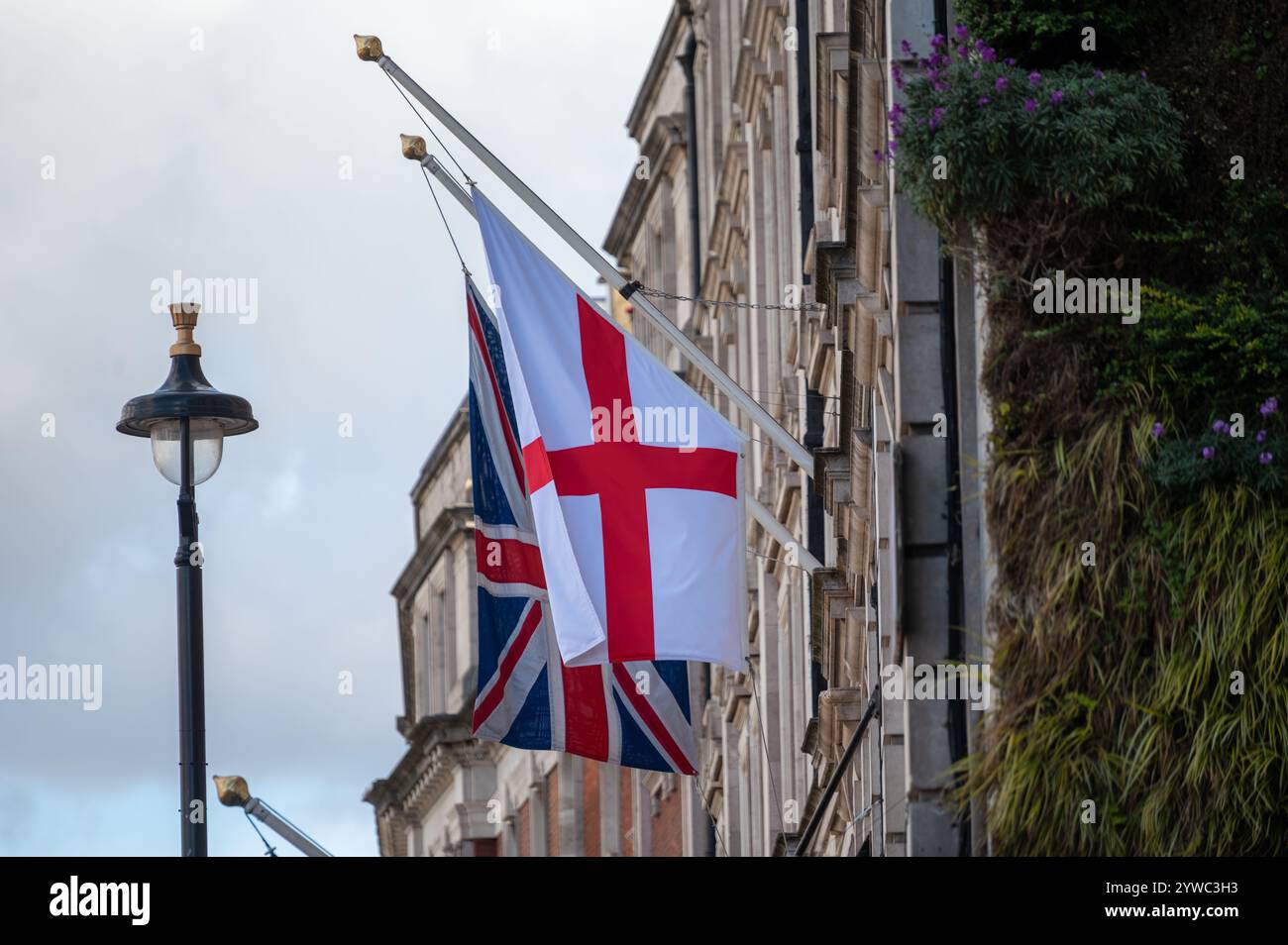 National flag of England, constituent country of United Kingdom ...