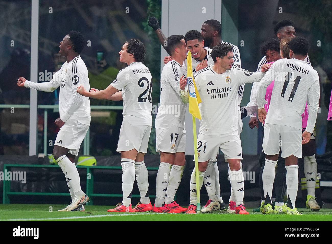 Real Madrid's Jude Bellingham celebrates after scoring 1-3 during the ...