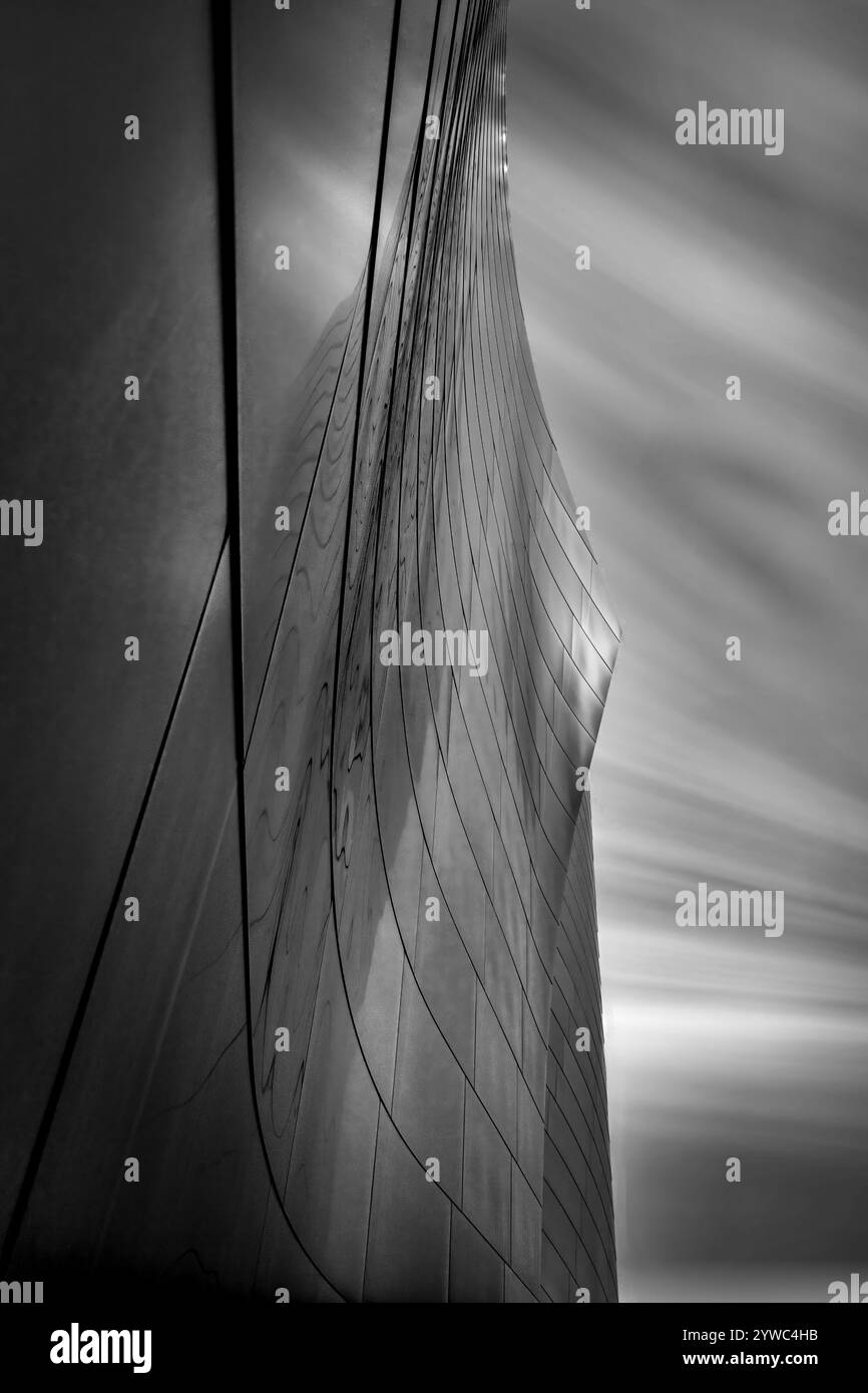 Fluid architectural curves form a unique composition, harmonizing with ...