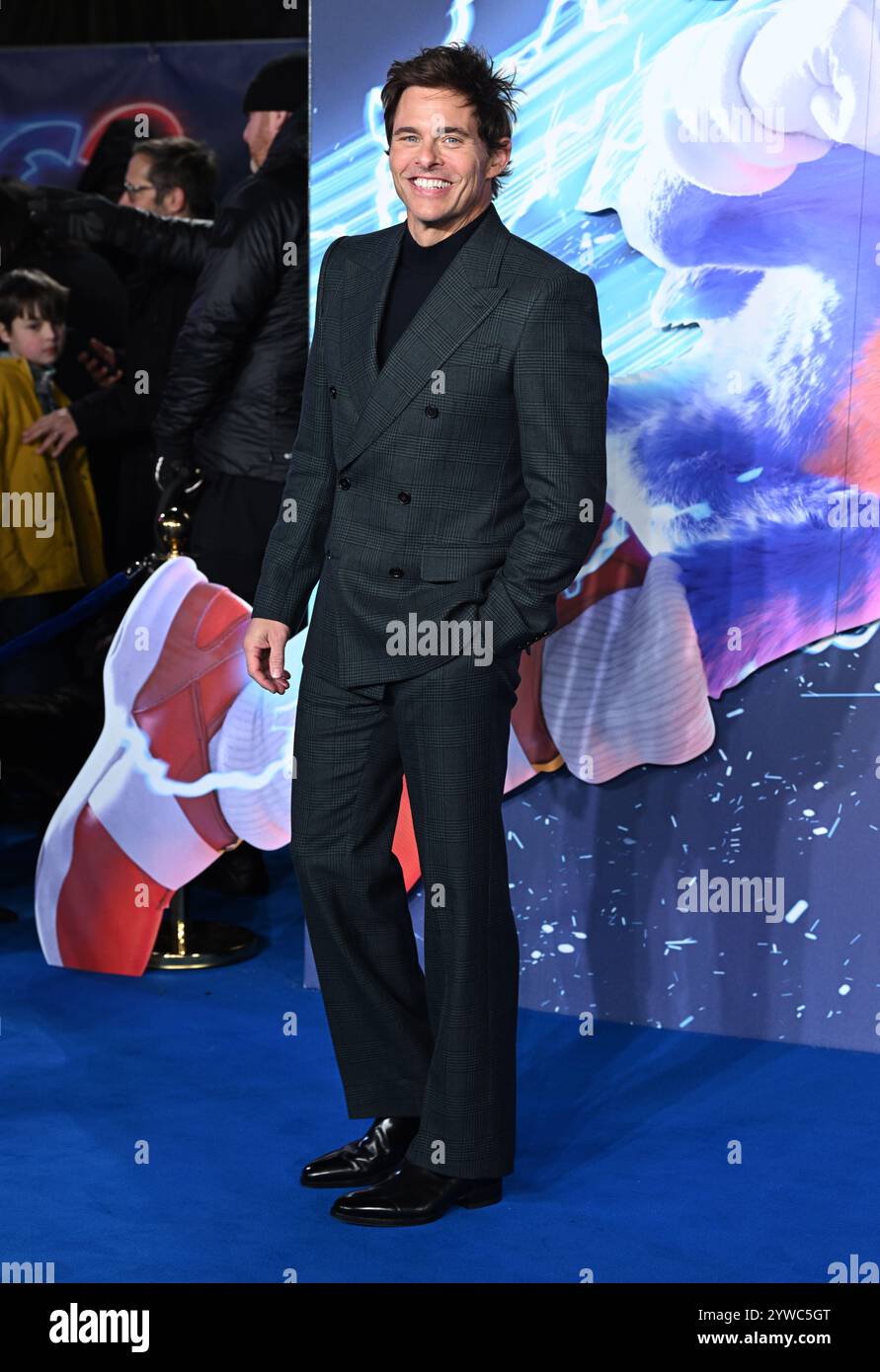 London, UK. December 10th, 2024. James Marsden arriving at the Sonic ...