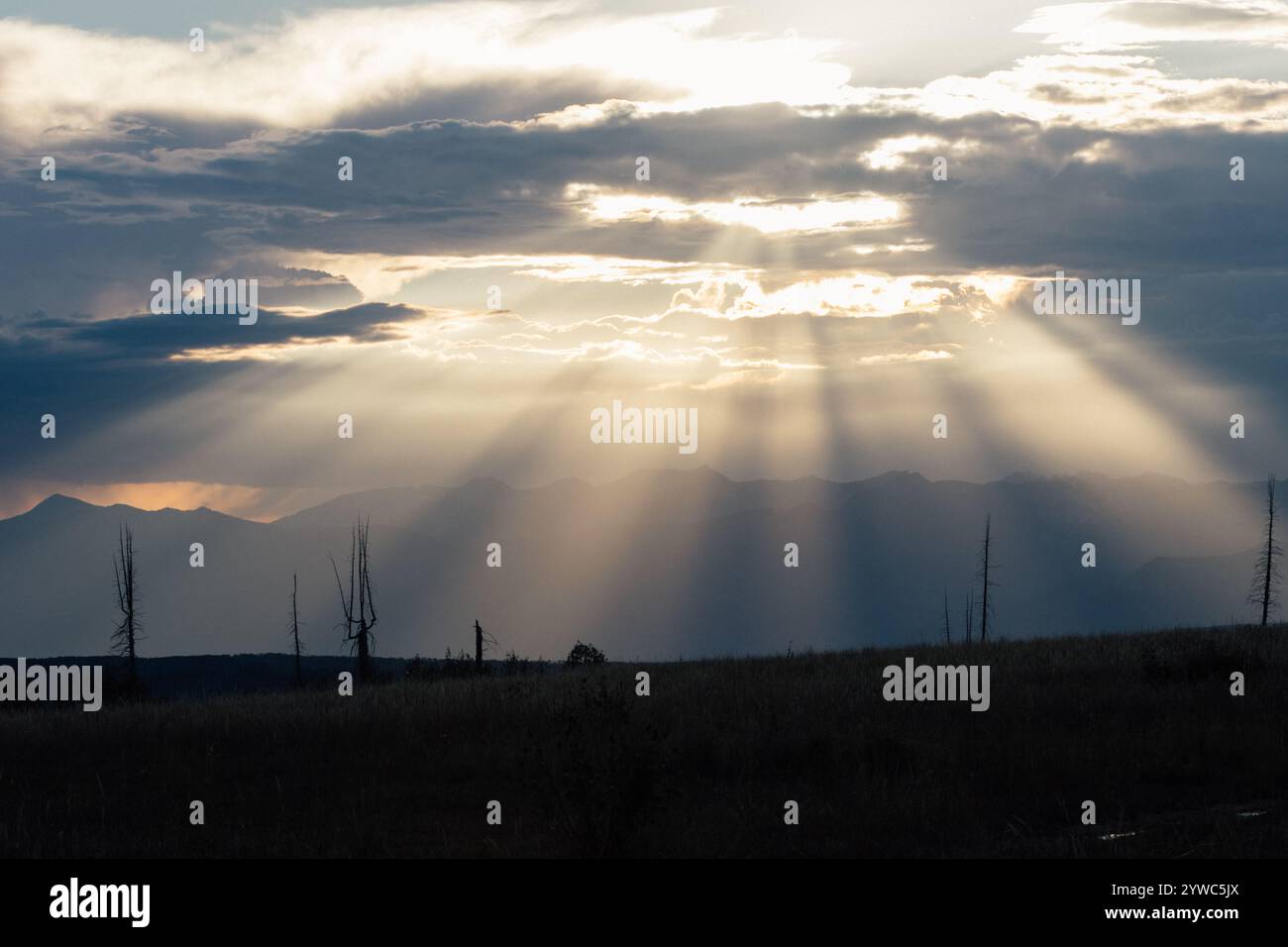 Utah Mountains Golden Hour Stock Photo - Alamy