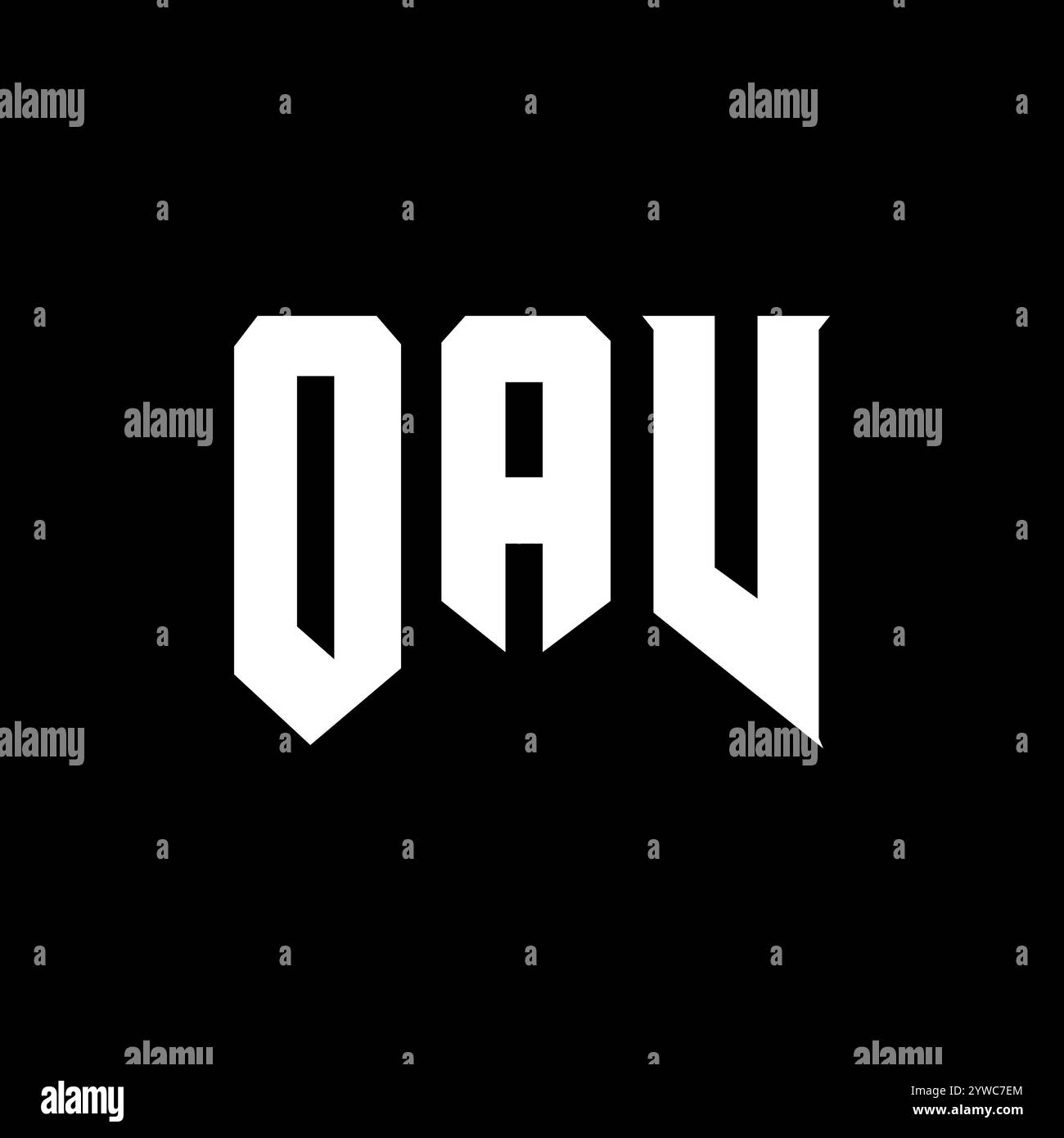 OAV letter logo design for technology company. OAV logo design black ...