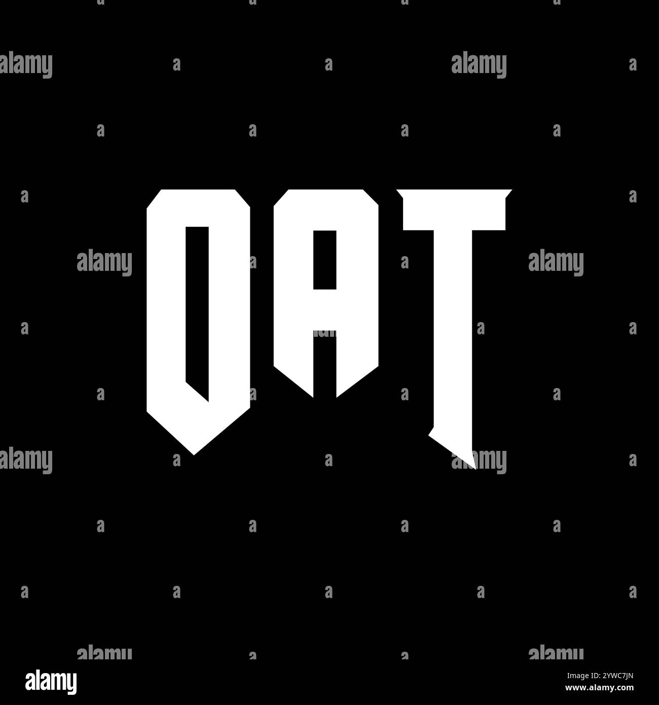 OAT letter logo design for technology company. OAT logo design black ...