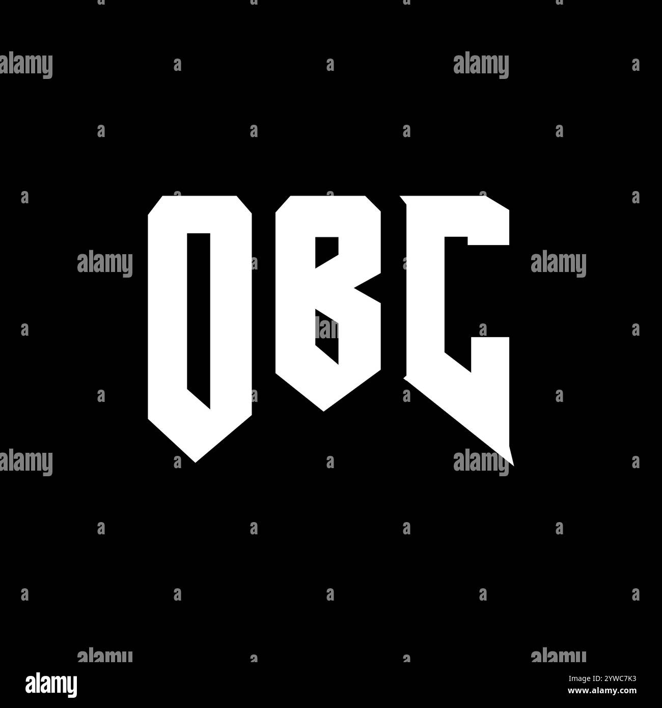 OBC letter logo design for technology company. OBC logo design black ...