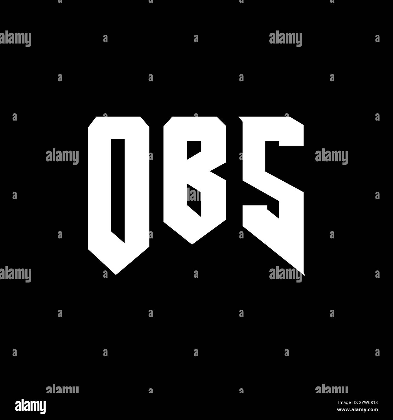 OBS letter logo design for technology company. OBS logo design black ...