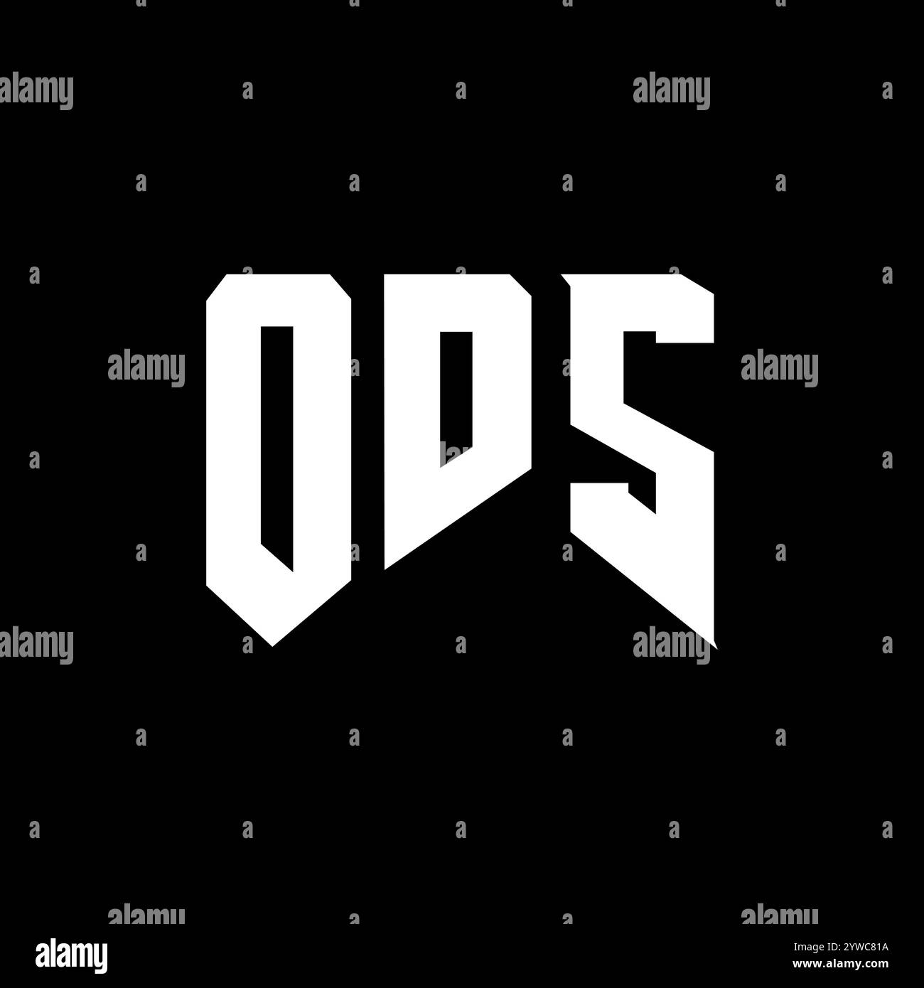 ODS letter logo design for technology company. ODS logo design black ...