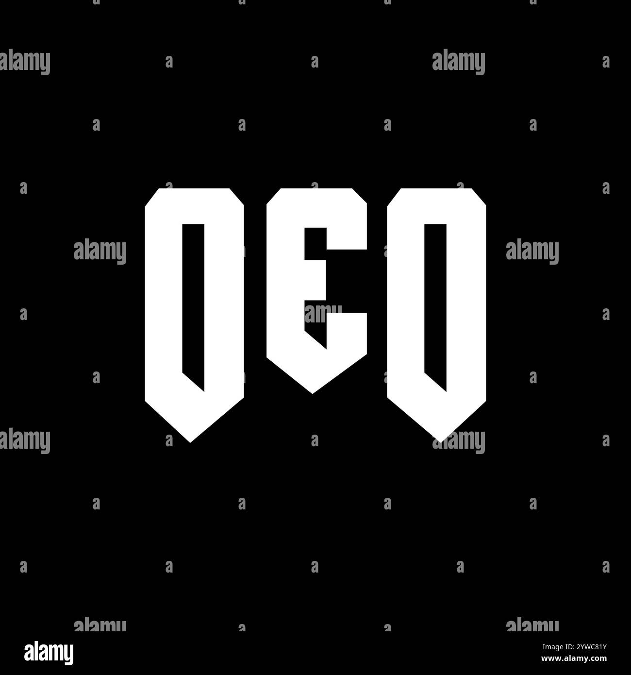 OEO letter logo design for technology company. OEO logo design black ...