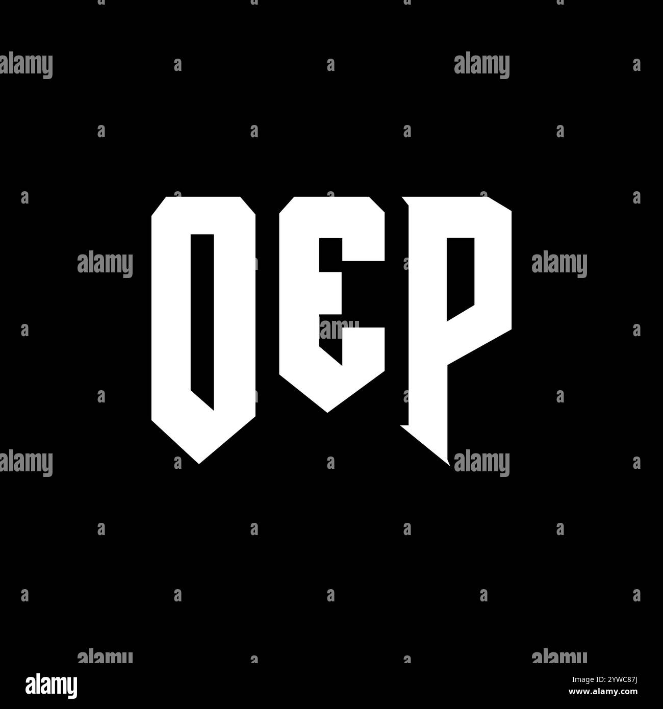 OEP letter logo design for technology company. OEP logo design black ...