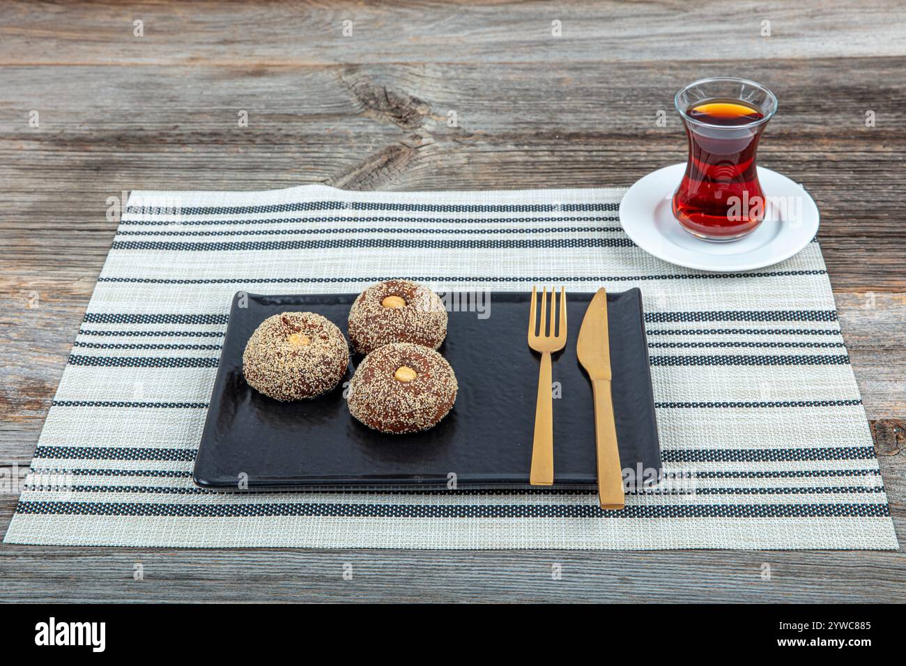 Traditional Turkish Dessert Sekerpare is also known as Chocolate ...