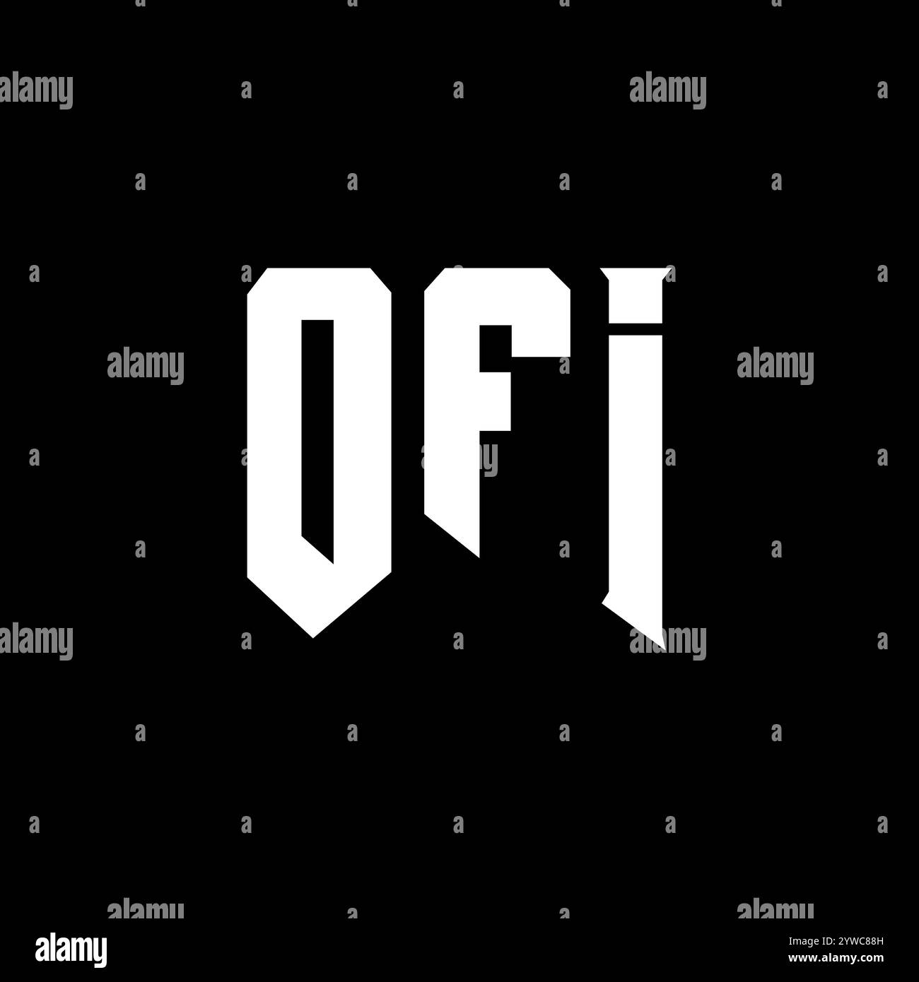 OFI letter logo design for technology company. OFI logo design black ...