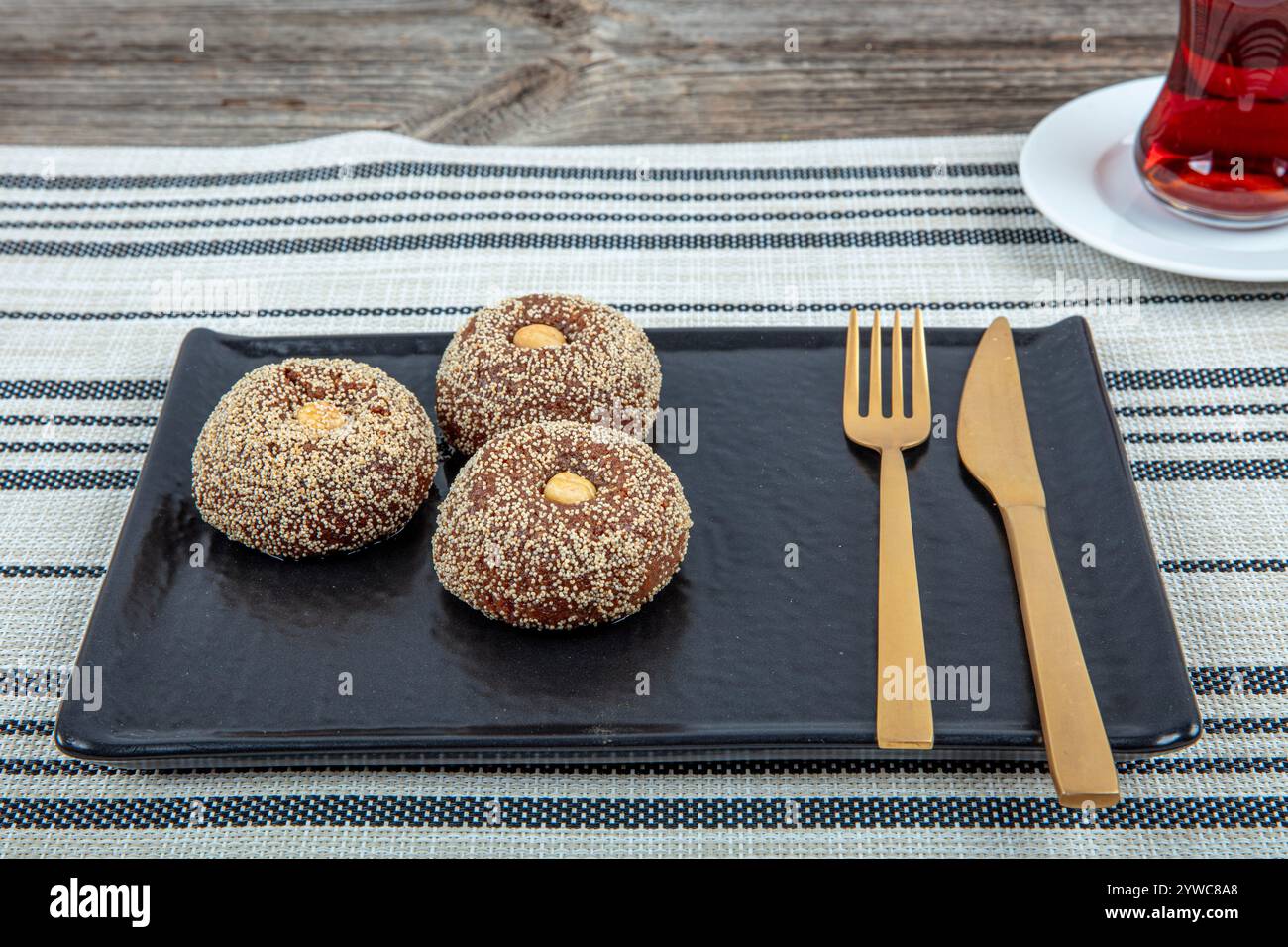 Traditional Turkish Dessert Sekerpare is also known as Chocolate ...
