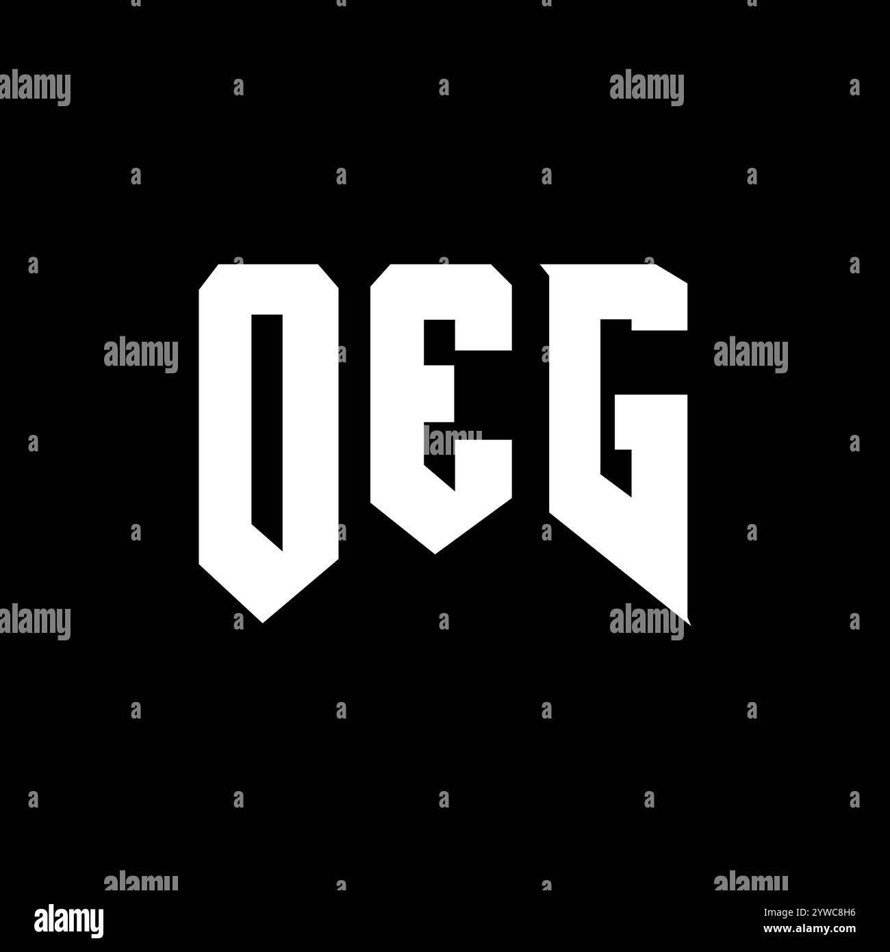 OEG letter logo design for technology company. OEG logo design black ...