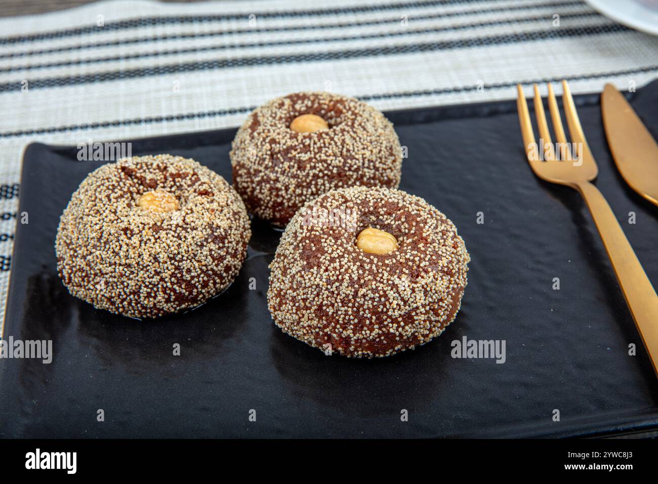 Traditional Turkish Dessert Sekerpare is also known as Chocolate ...