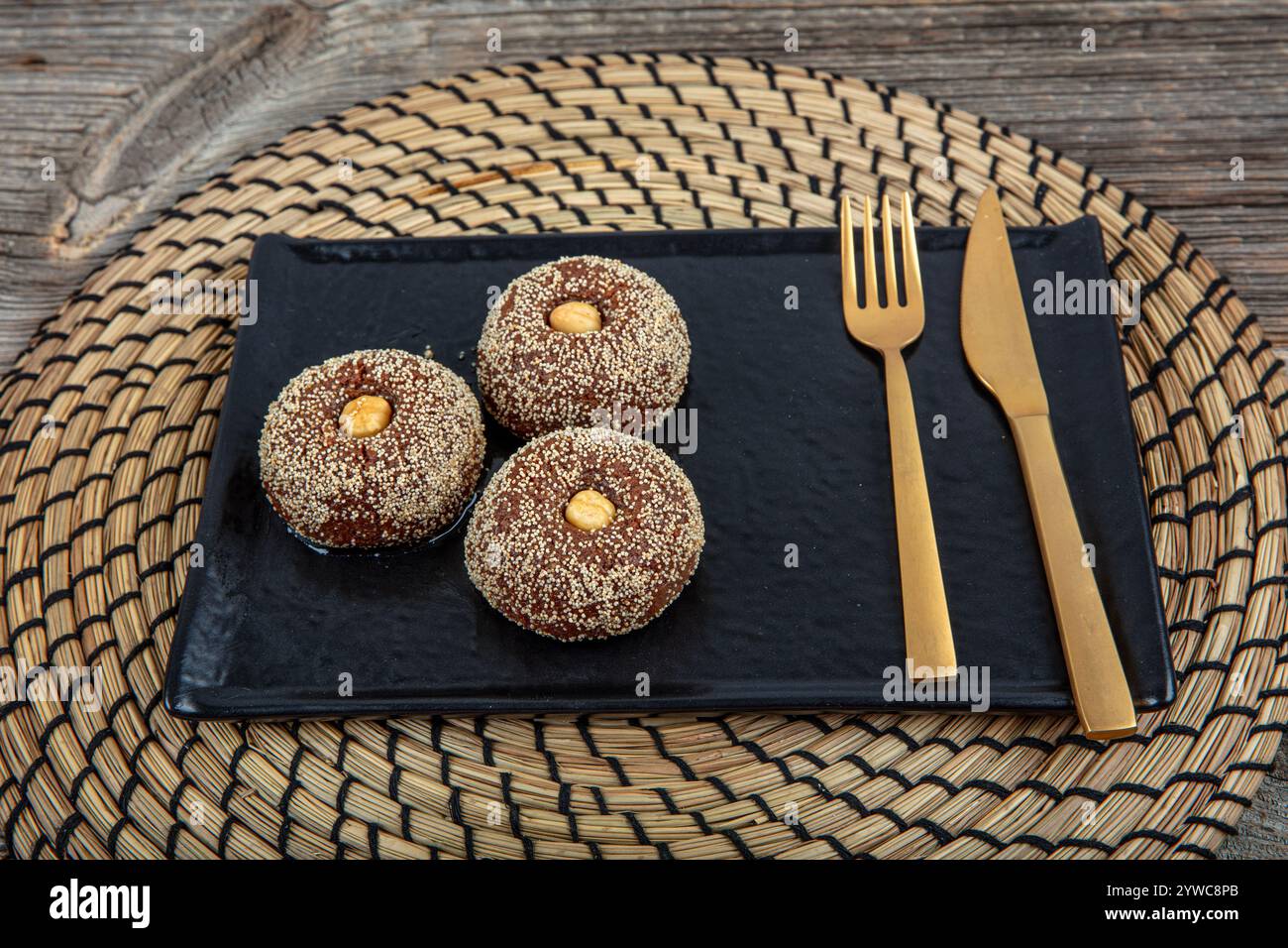 Traditional Turkish Dessert Sekerpare is also known as Chocolate ...