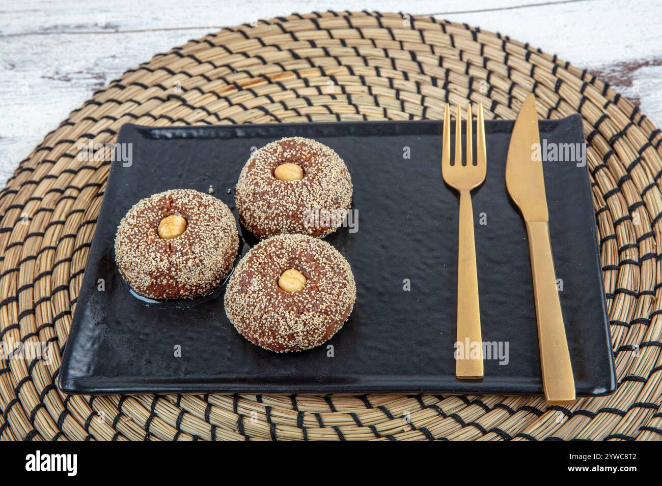 Traditional Turkish Dessert Sekerpare is also known as Chocolate ...