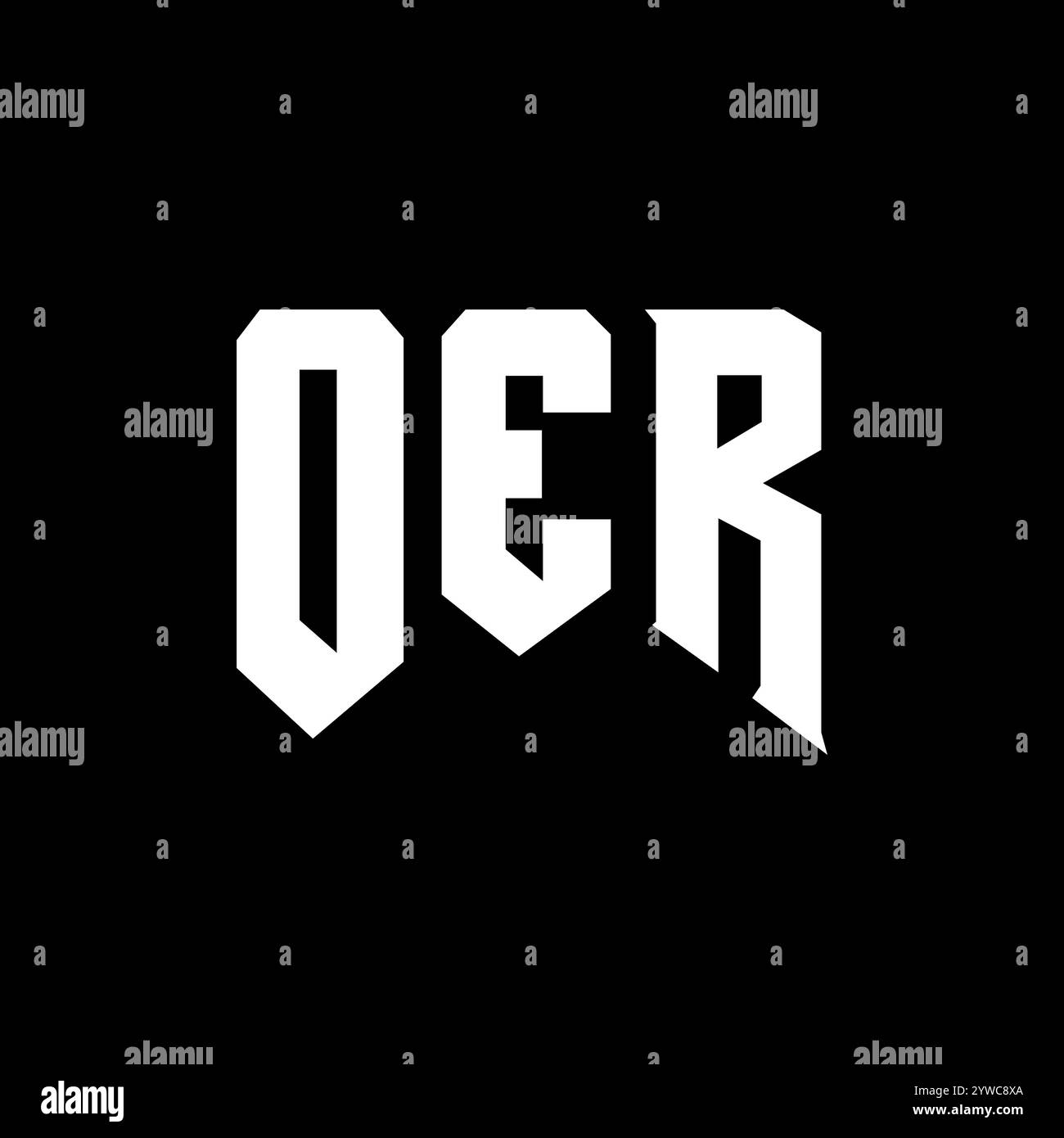 OER letter logo design for technology company. OER logo design black ...