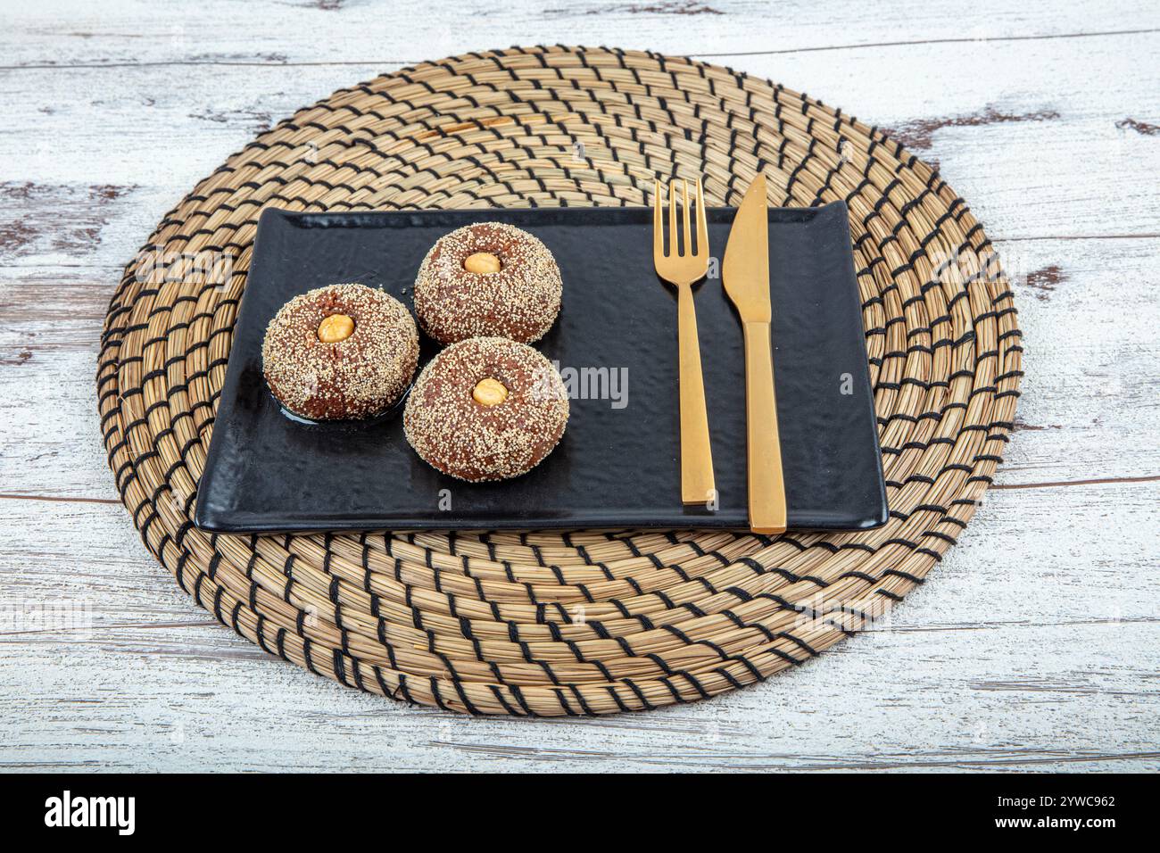 Traditional Turkish Dessert Sekerpare is also known as Chocolate ...