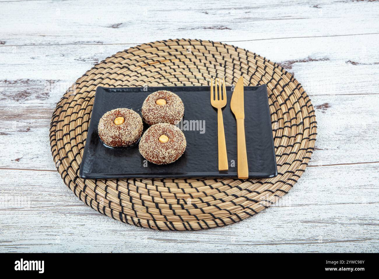 Traditional Turkish Dessert Sekerpare is also known as Chocolate ...
