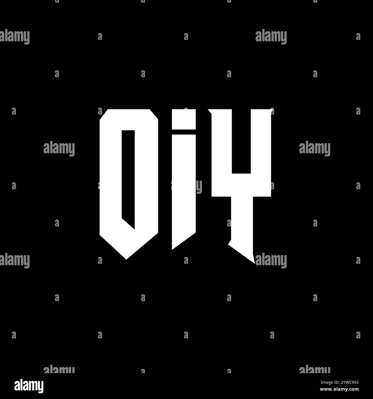 OIY letter logo design for technology company. OIY logo design black ...