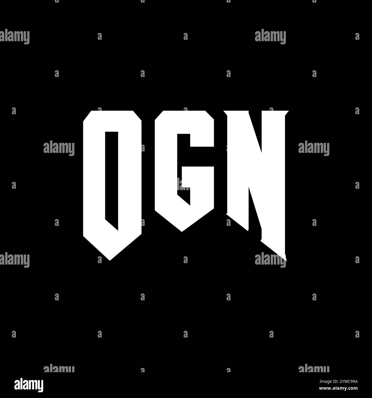 OGN letter logo design for technology company. OGN logo design black ...