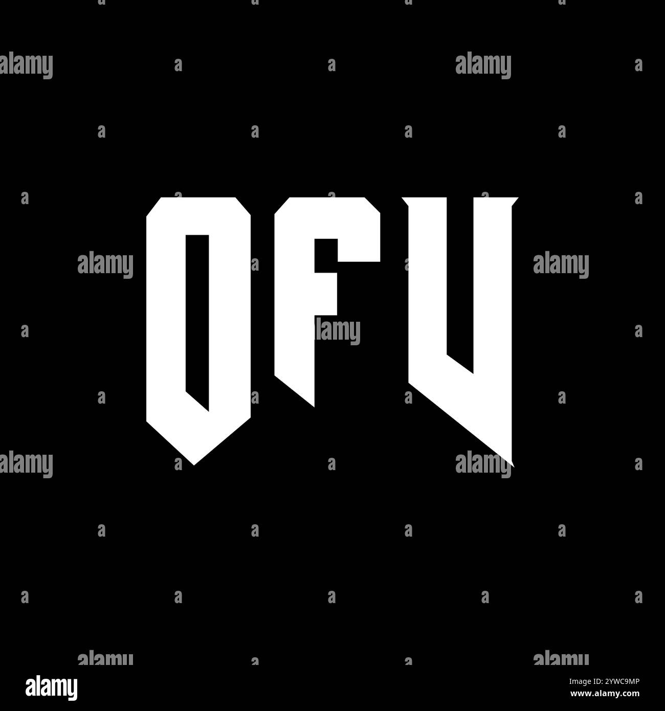 OFV letter logo design for technology company. OFV logo design black ...