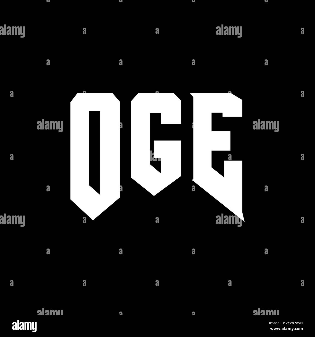OGE letter logo design for technology company. OGE logo design black ...