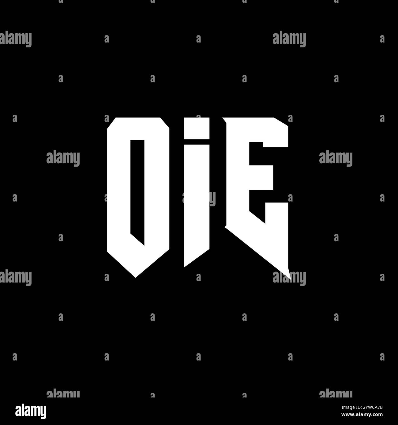 OIE letter logo design for technology company. OIE logo design black ...