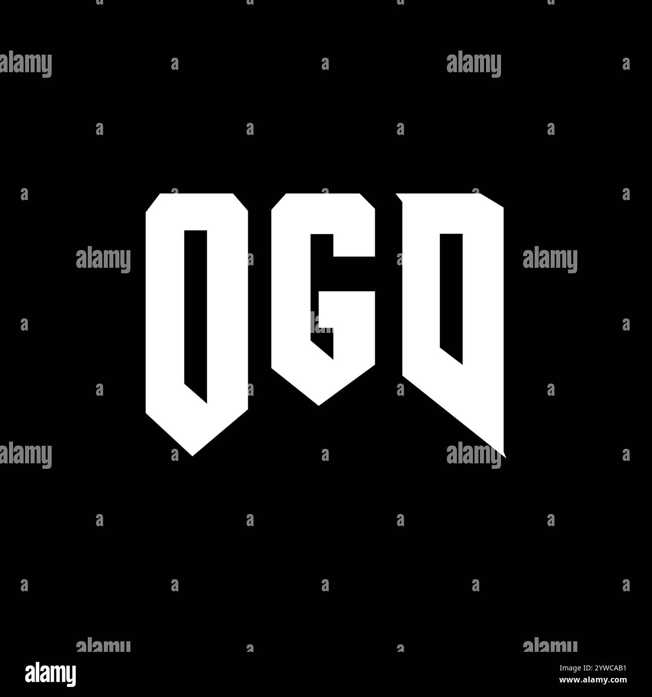 OGD letter logo design for technology company. OGD logo design black ...