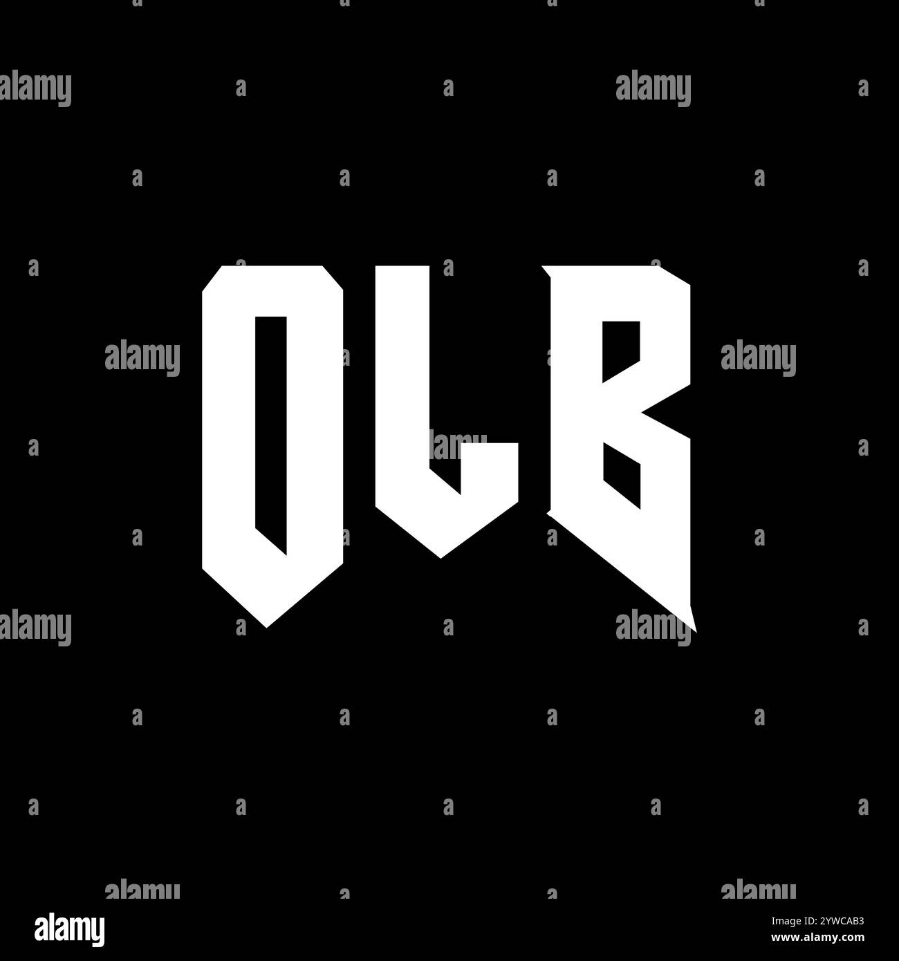 OLB letter logo design for technology company. OLB logo design black ...