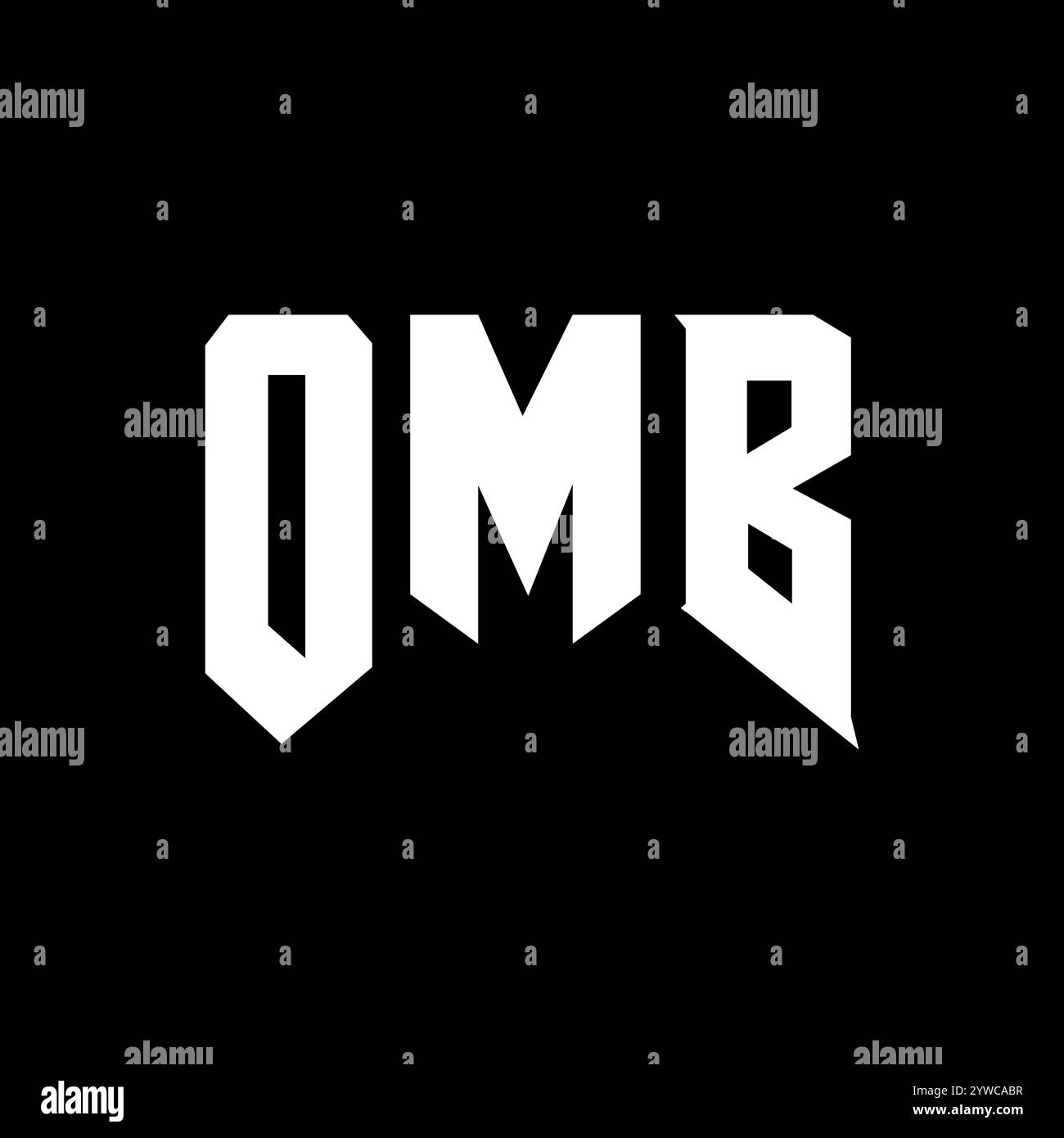 OMB letter logo design for technology company. OMB logo design black ...