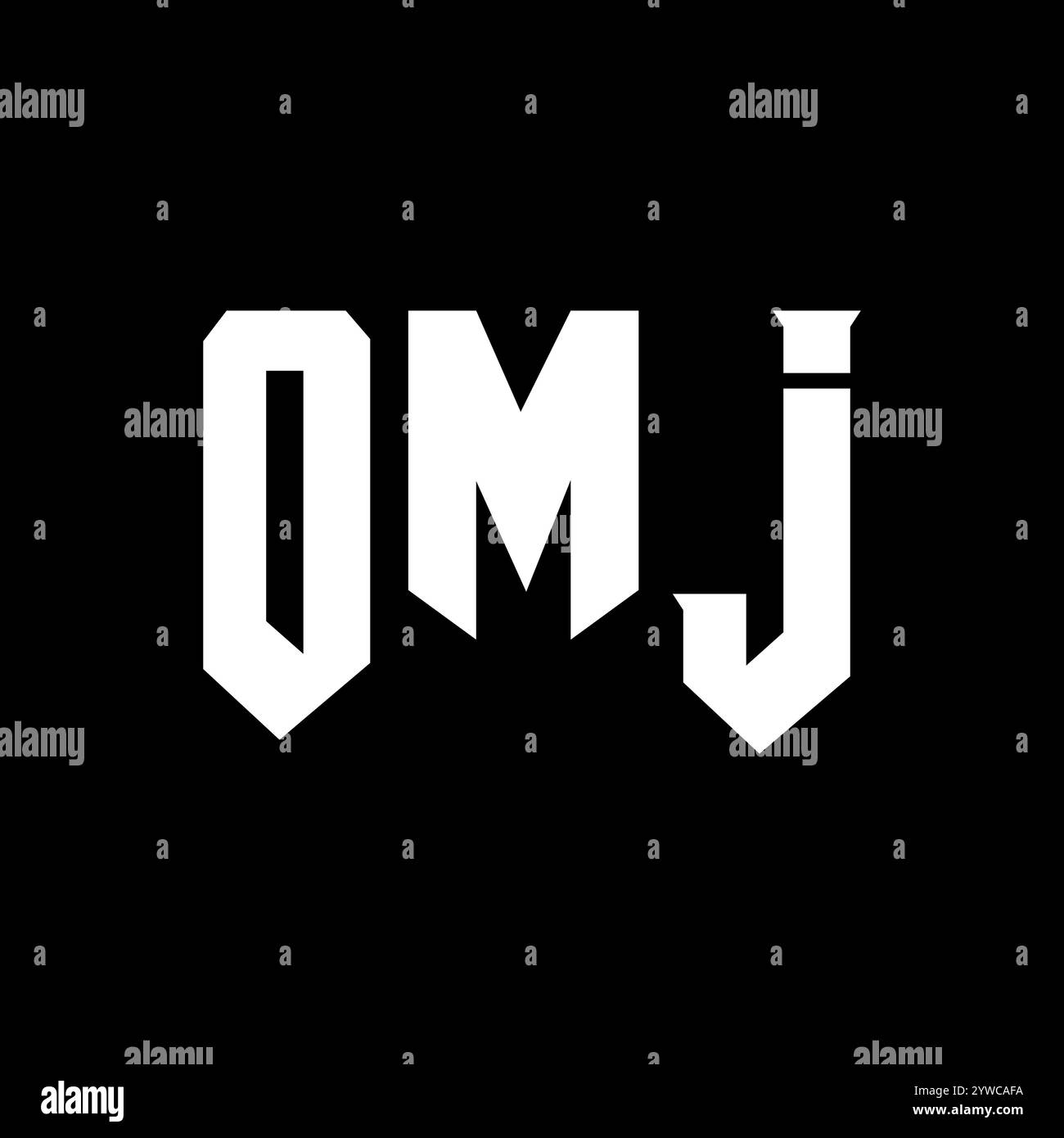 OMJ letter logo design for technology company. OMJ logo design black ...