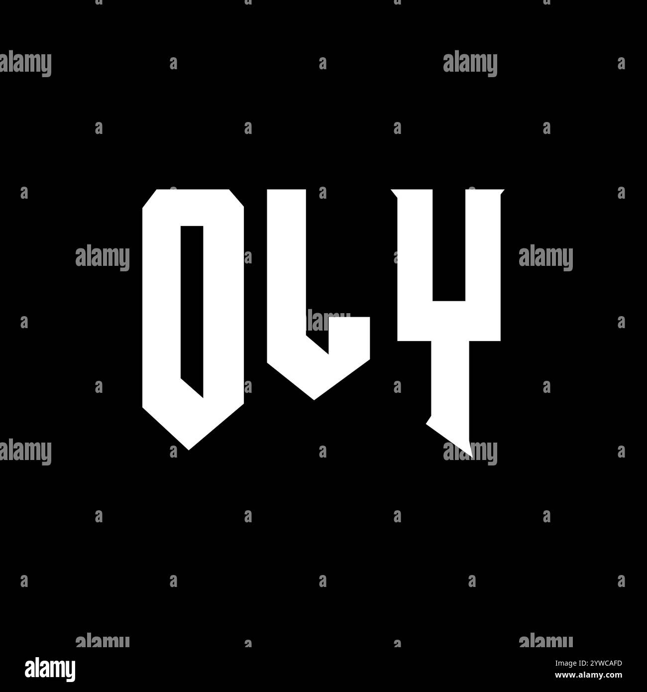 OLY letter logo design for technology company. OLY logo design black ...