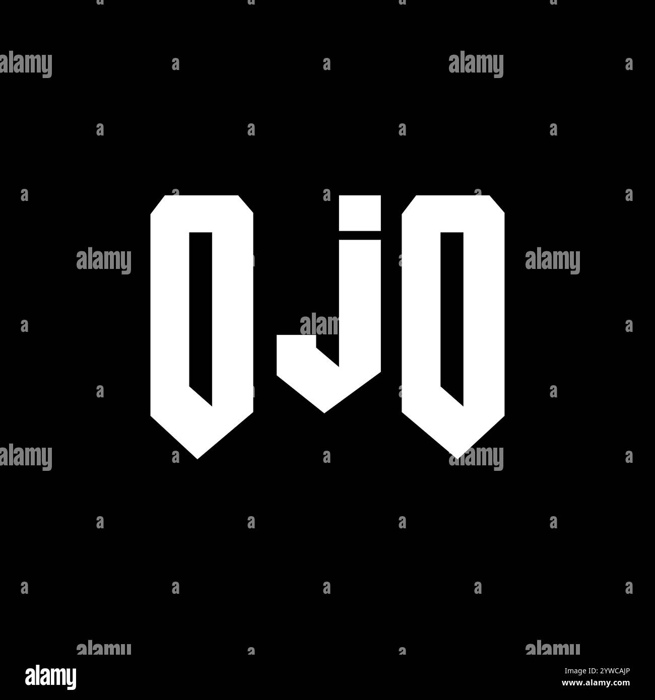 OJO letter logo design for technology company. OJO logo design black ...