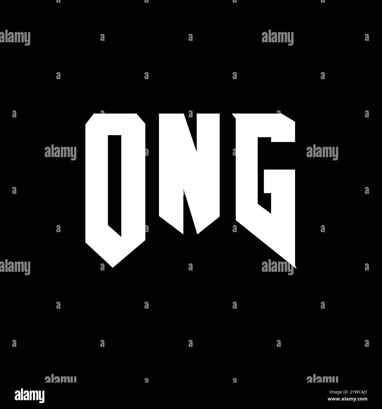 ONG letter logo design for technology company. ONG logo design black ...