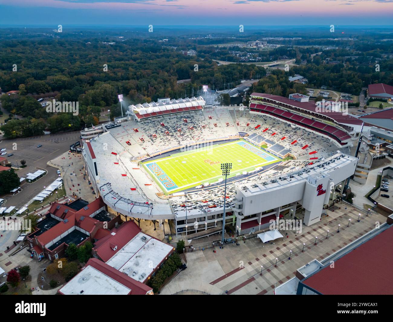 Vaught hemingway stadium aerial hi-res stock photography and images - Alamy