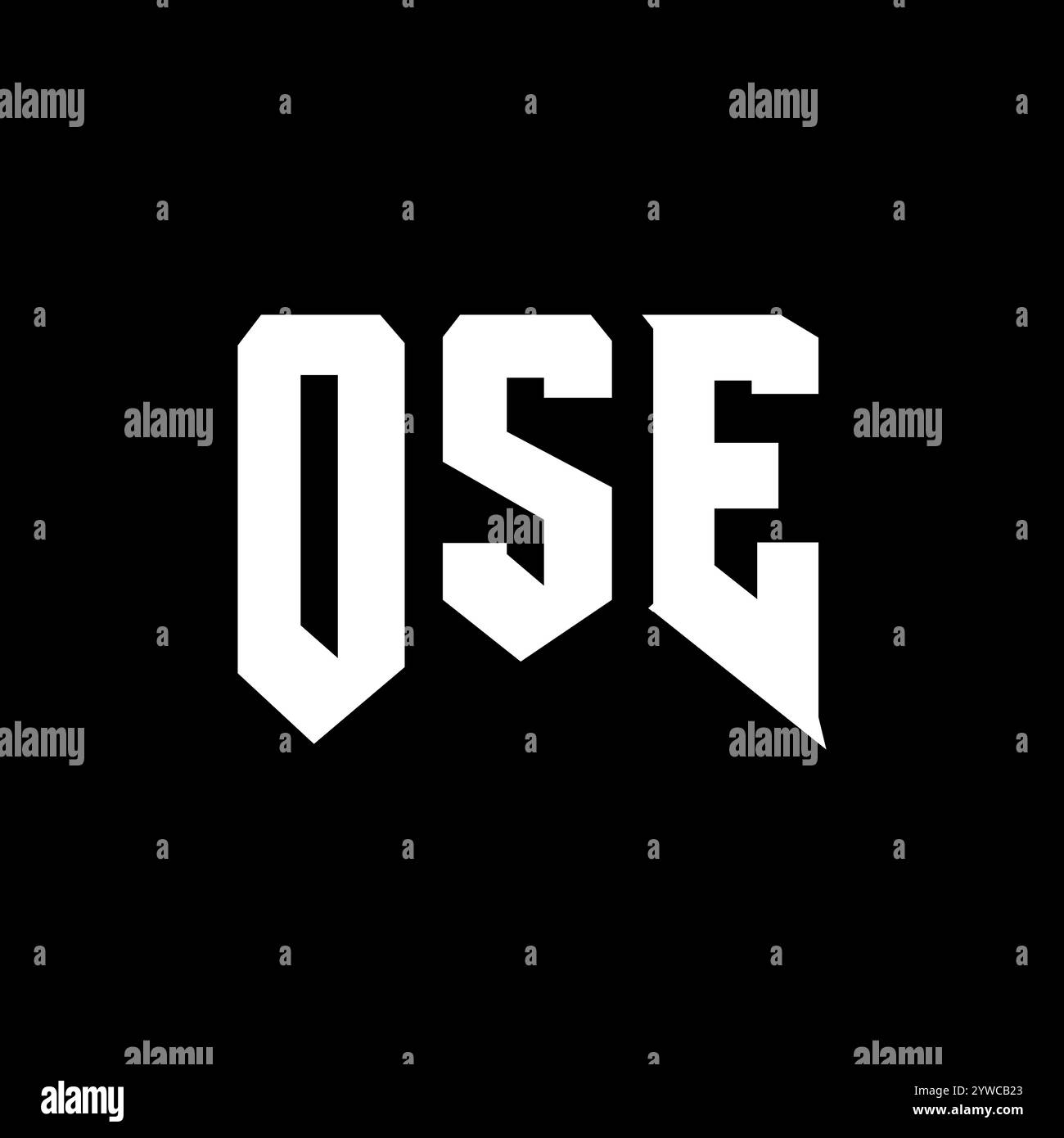 OSE letter logo design for technology company. OSE logo design black ...